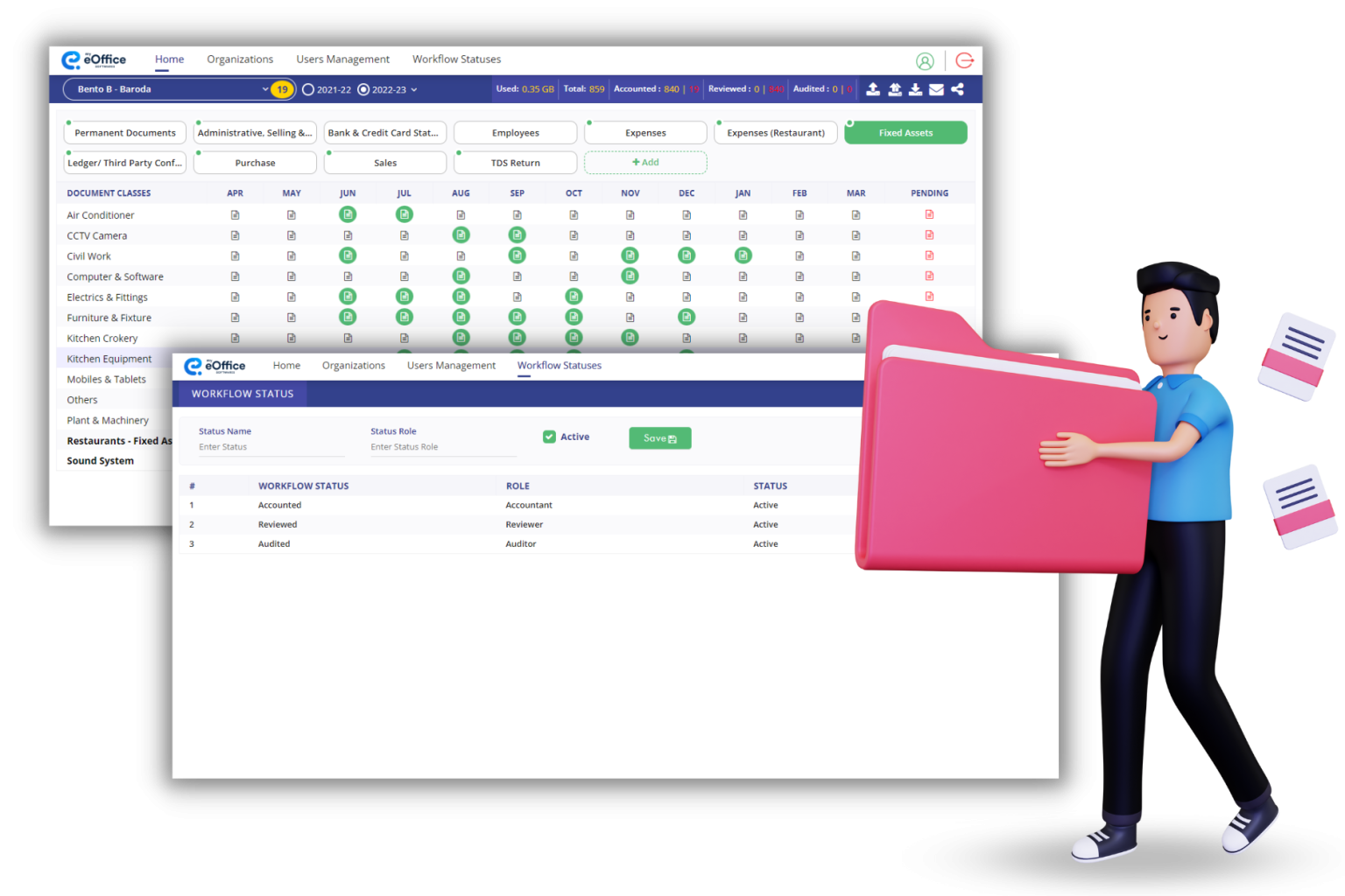 My eOffice streamlines your digital office for enhanced productivity.